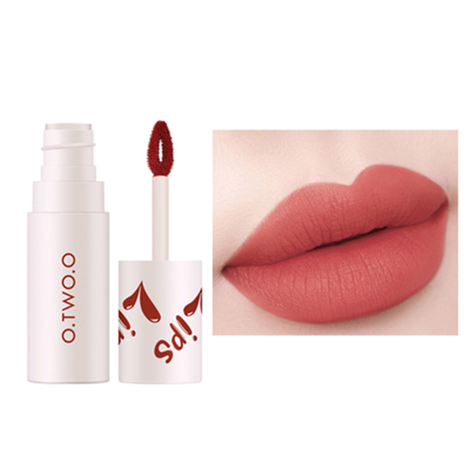CozyQx Cheap! Lip Slime Matte Matte Lip & Cheek Blush Lipstick Air Lip ...