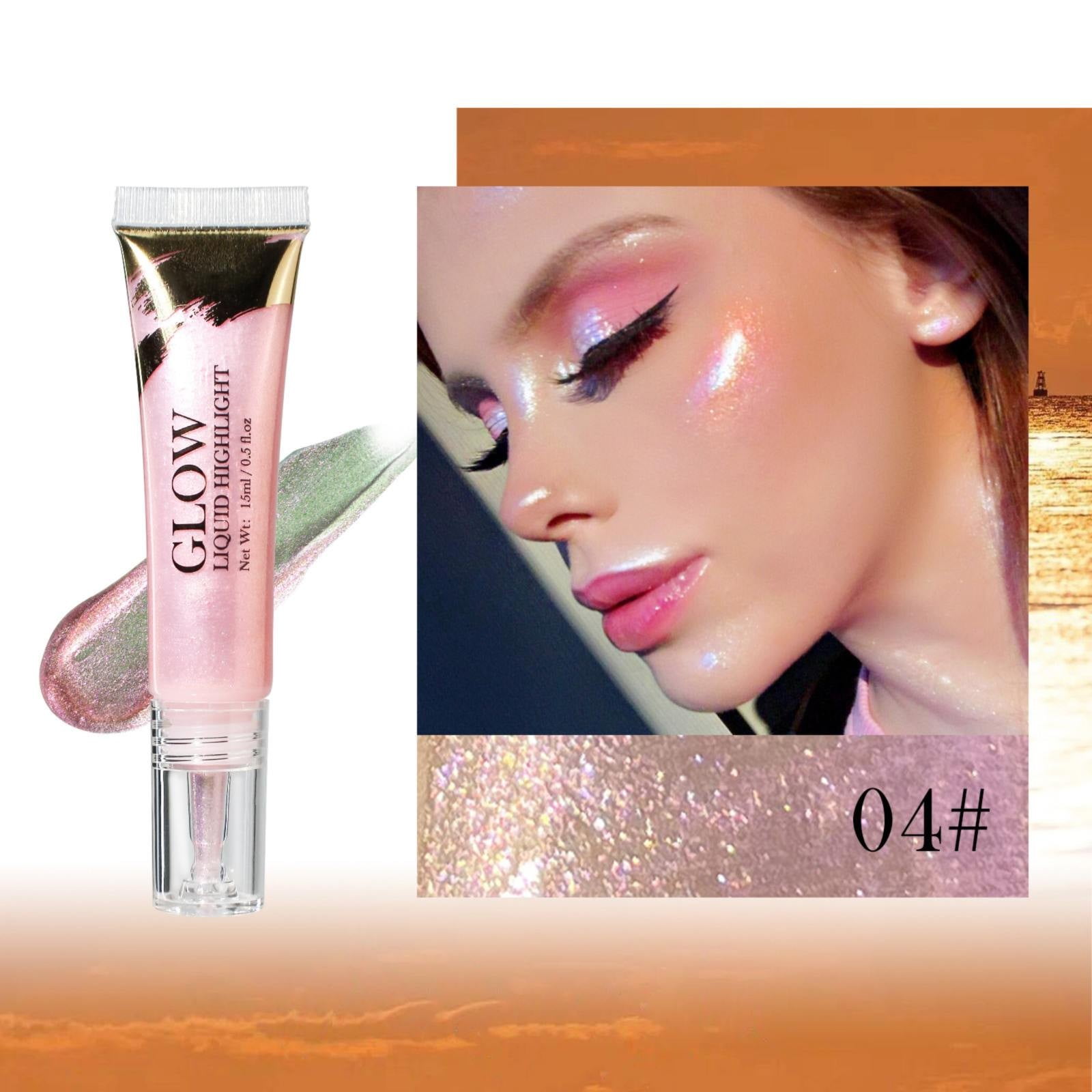 CozyQx Cheap! Liquid Highlighter Non Greasy Smooth Glow Highlighter ...