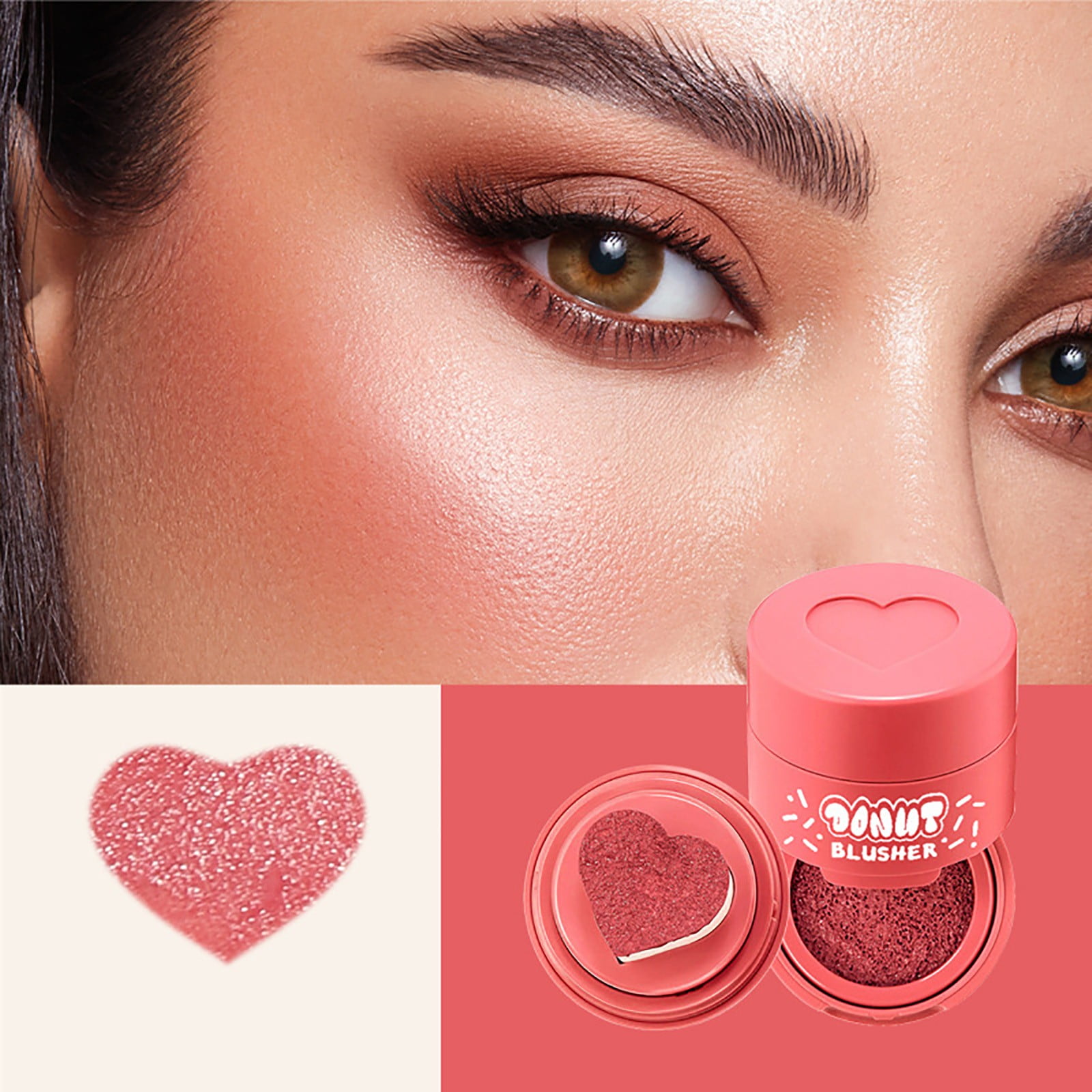 CozyQx Cheap! Love Heart Shape Cushion Liquid Stamp Cheek Rouge ...