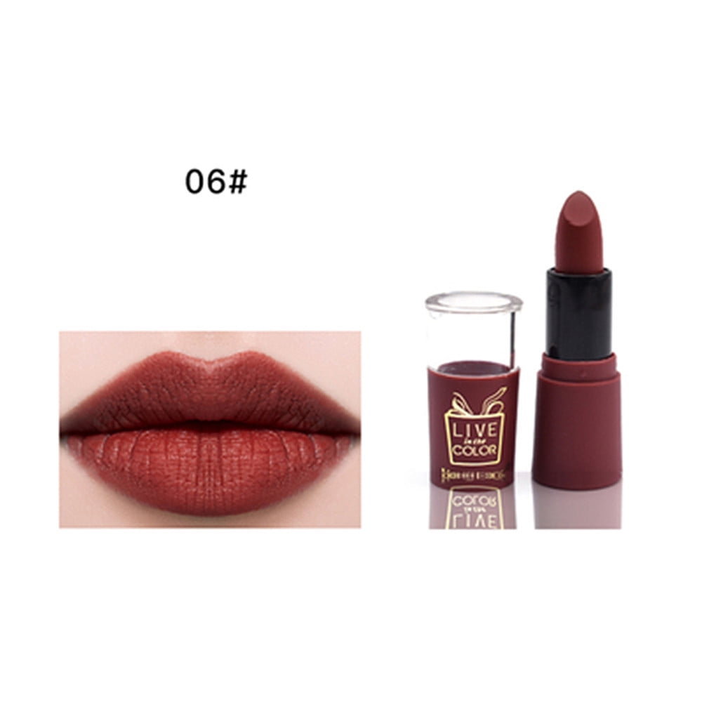 CozyQx Cheap! Matte Lipstick Long-Lasting Non-Discoloring Velvet Matte ...