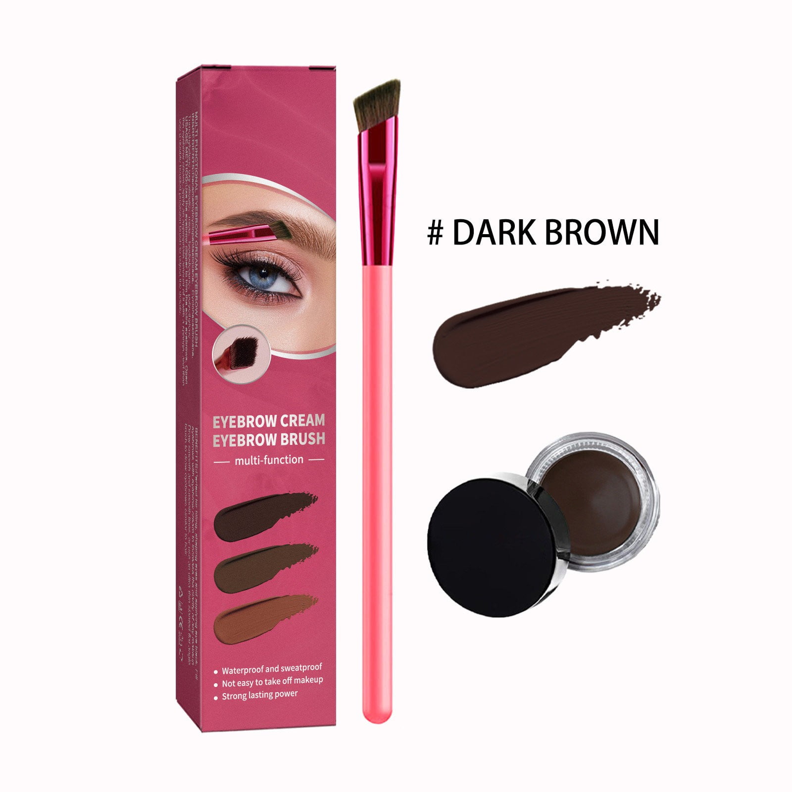 CozyQx Cheap! Multi Functional Eyebrow Brush Set Portable Eyebrow Brush ...