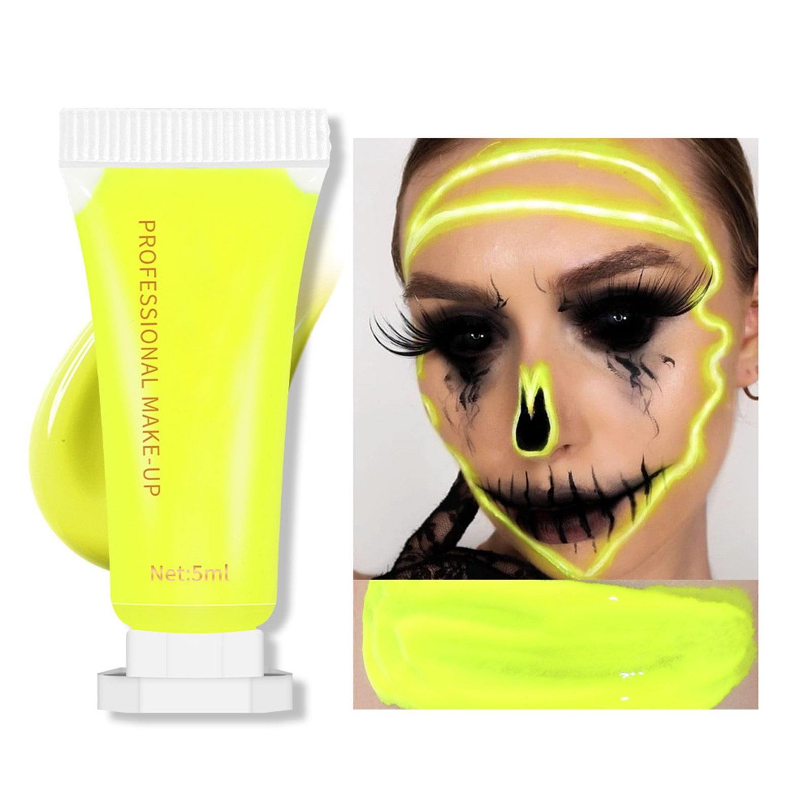 CozyQx Cheap! Neon Face And Body Paint Largest Kit Black Light Glow In ...