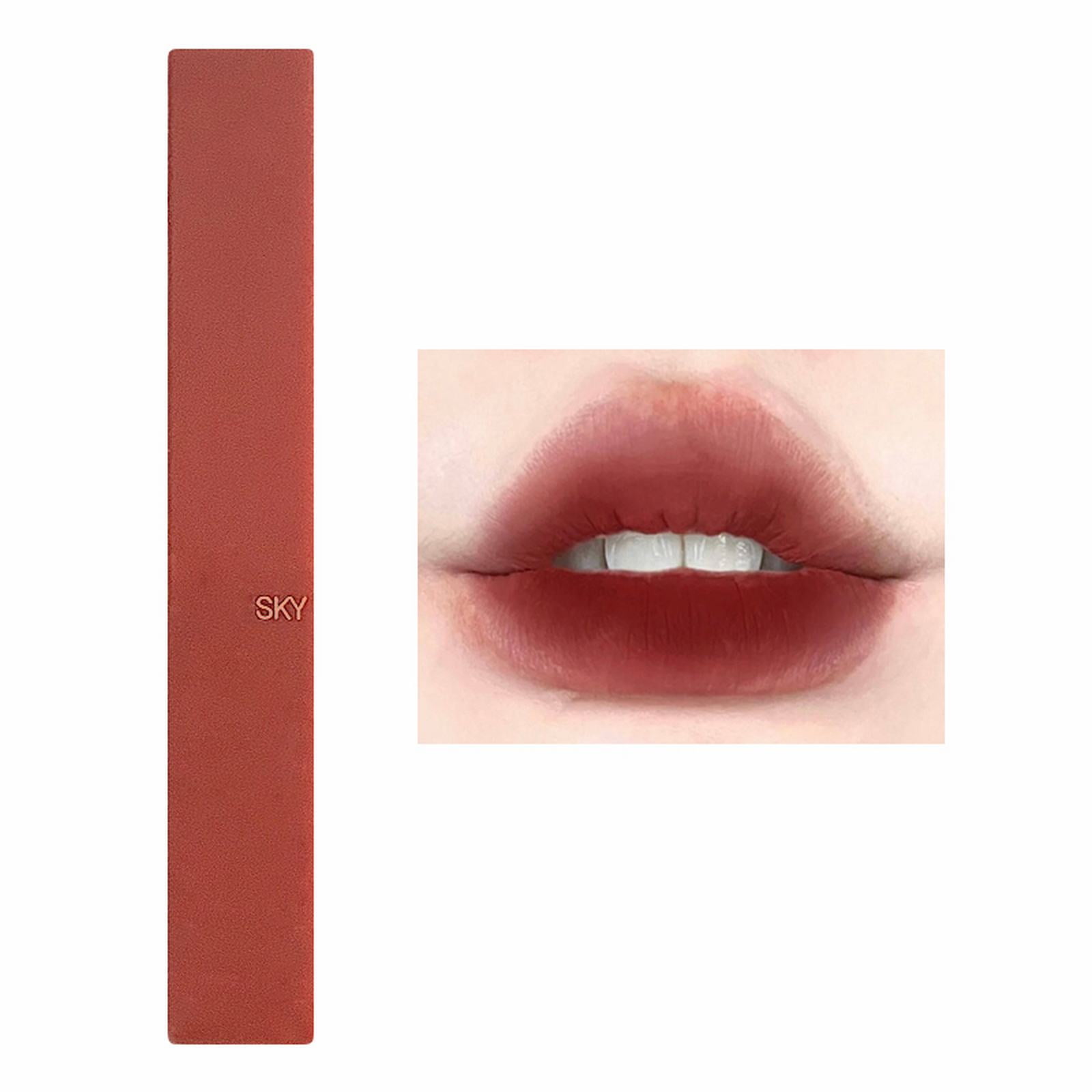 CozyQx Cheap! Small Square Tube Thin Tube Lipstick Velvet Milk Tea Sand ...
