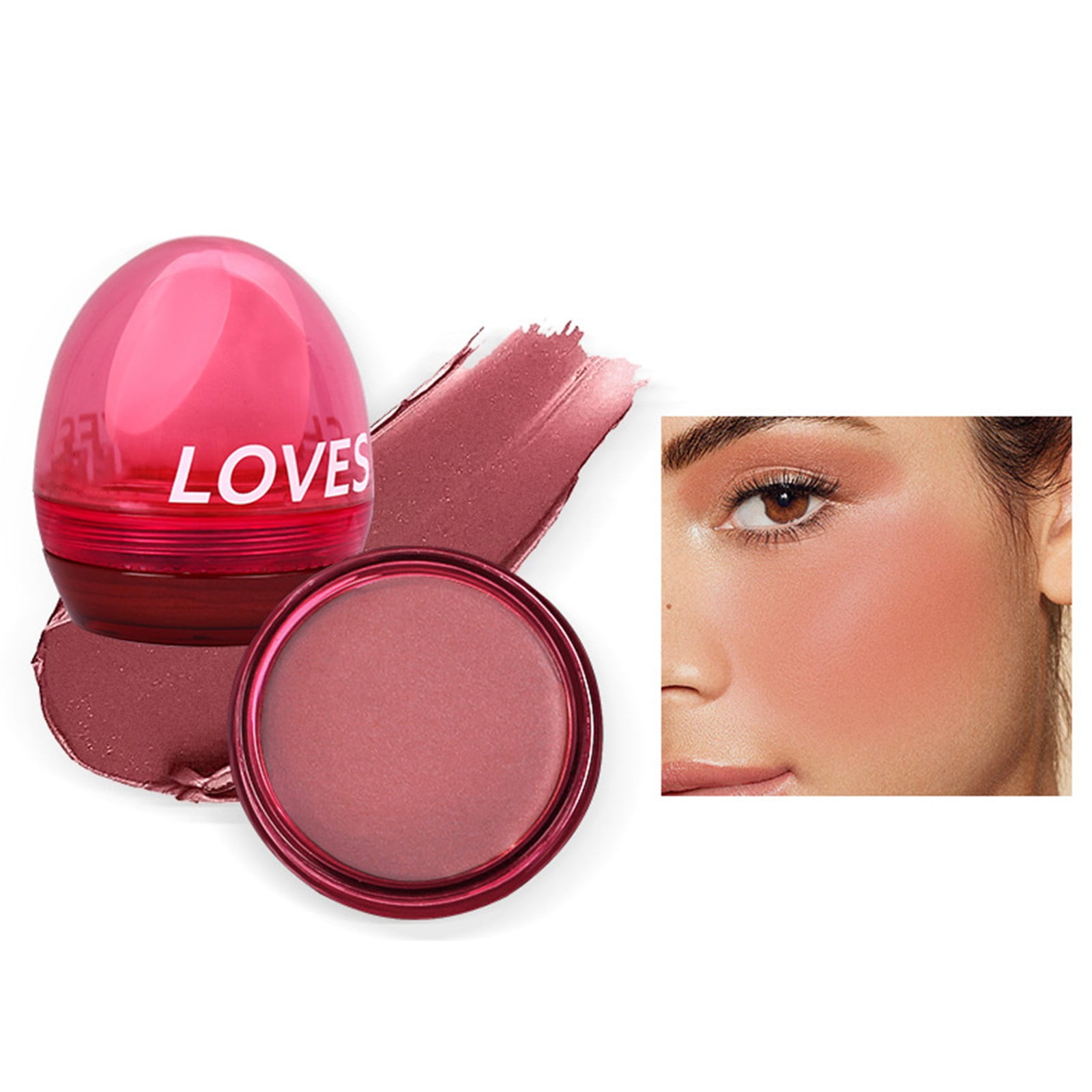 CozyQx Cheap! Soft Cute Sweetheart Fog Color Monochrome Powder Blusher ...