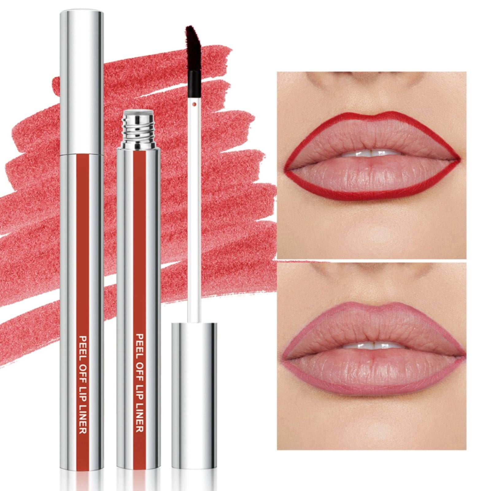 CozyQx Cheap! Tear Off Lip Liner Peelable Lip Liner Not Easy To Lip ...