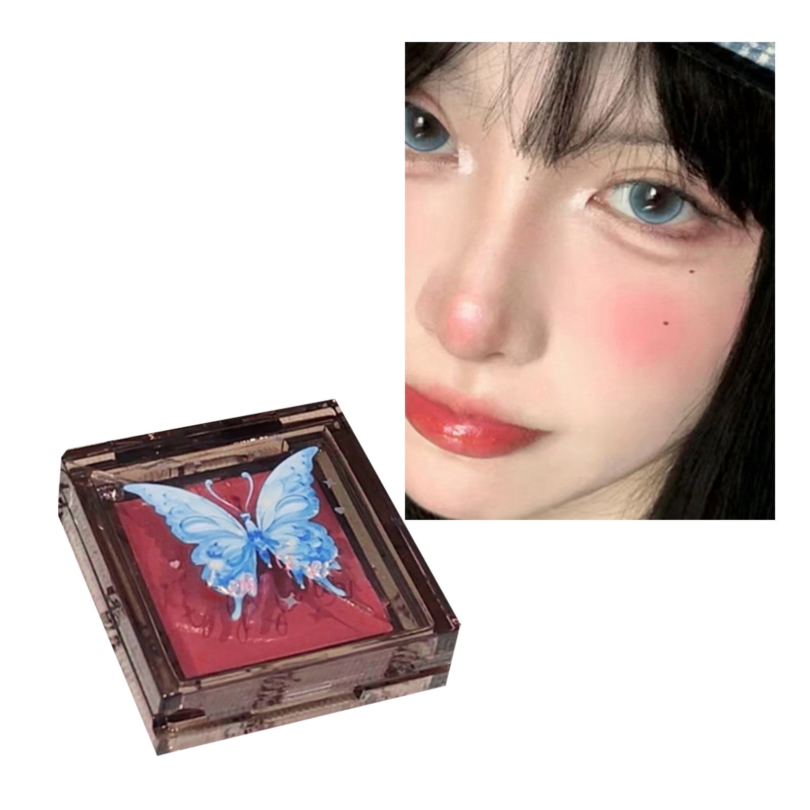 CozyQx Cheap! Wear Blusher 6 Colors Wearable Mute Color Powder Airy And ...