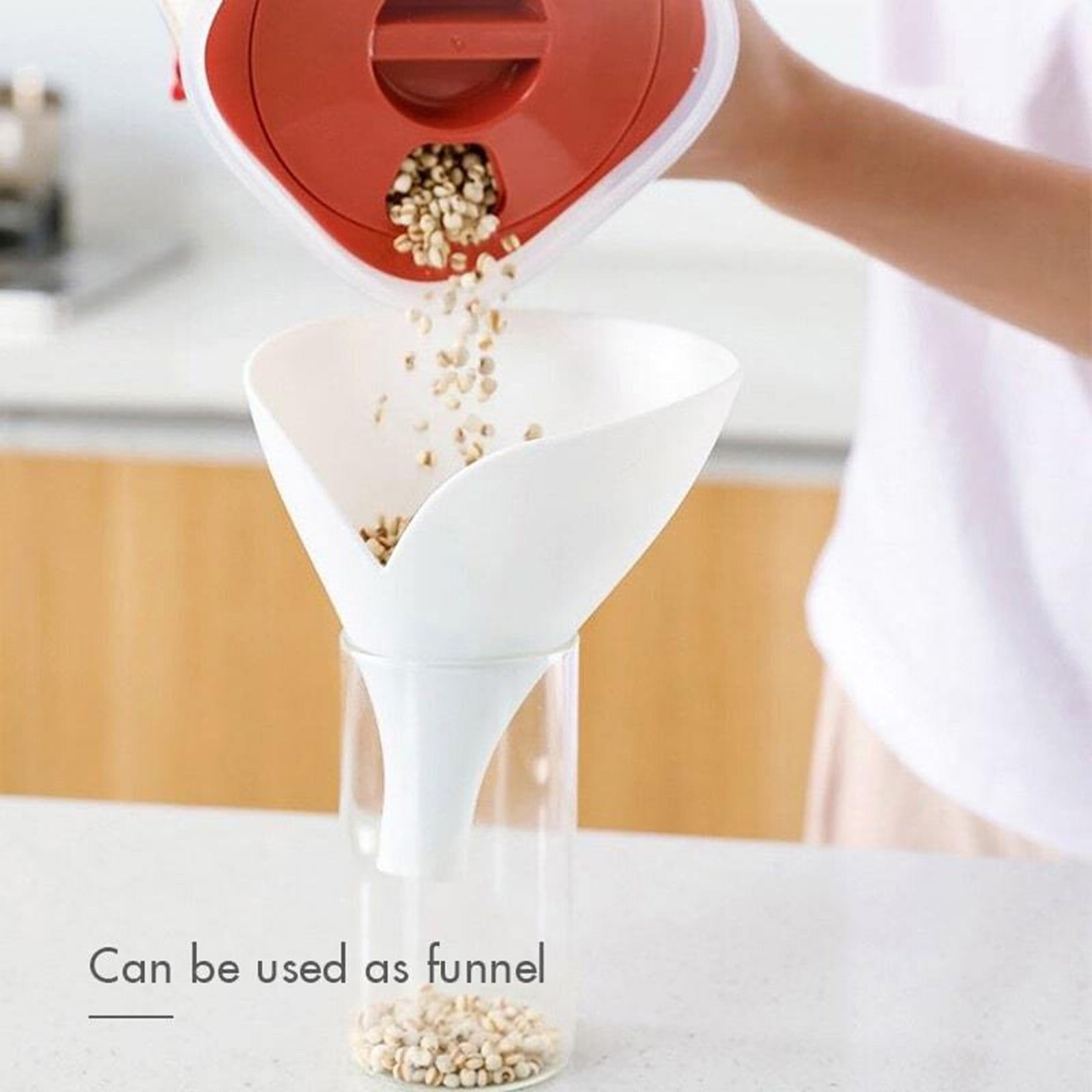 CozyQx Shelf Funnel-Cradle Rack Plastic Funnel Chopstick Cage Fruit And ...