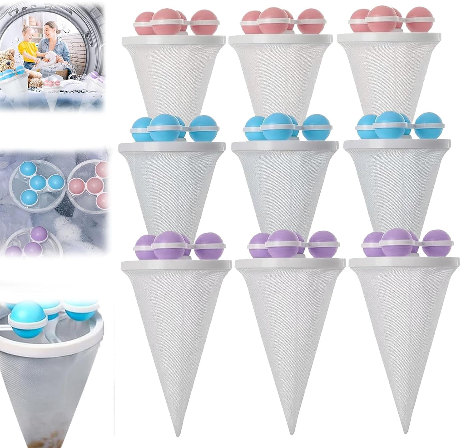 Cozycache Laundry Lint Remover, Cozycache Laundry Pet Floating Hair ...