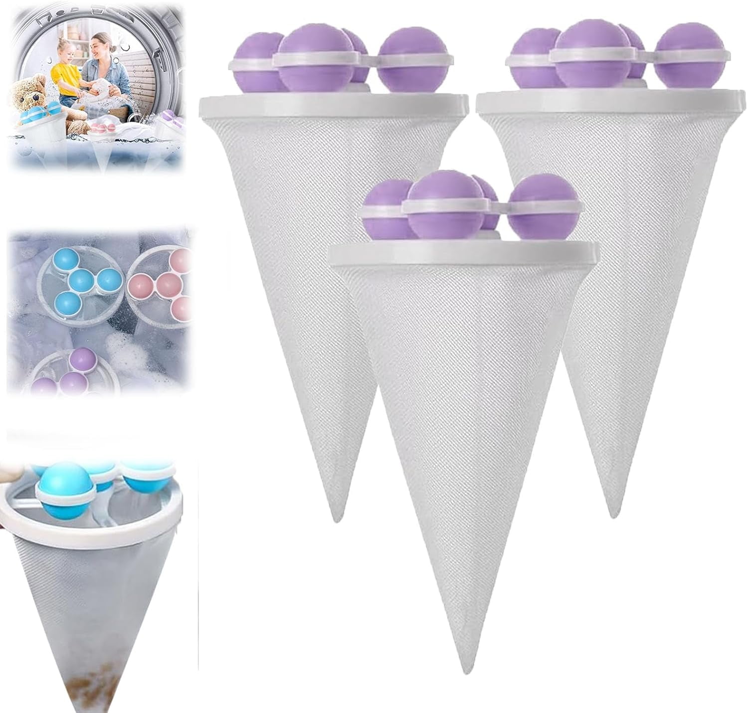 Cozycache Laundry Lint Remover, Cozycache Laundry Pet Floating Hair ...