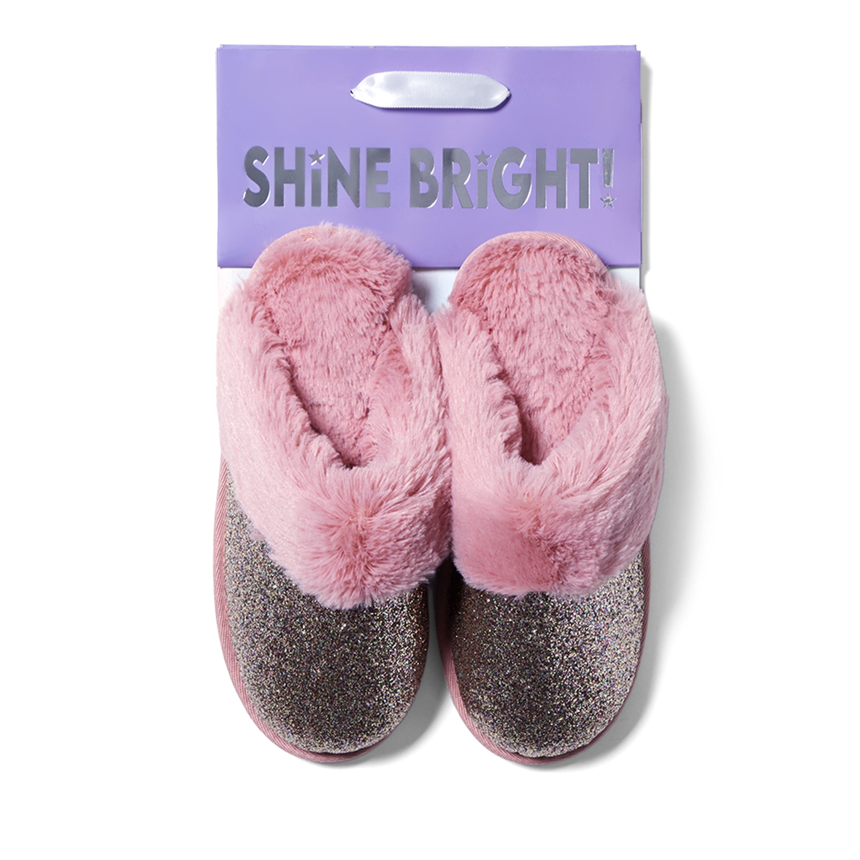 Cozyfoams by Dearfoams Women's Glitter Scuff Slipper with Gift Bag ...