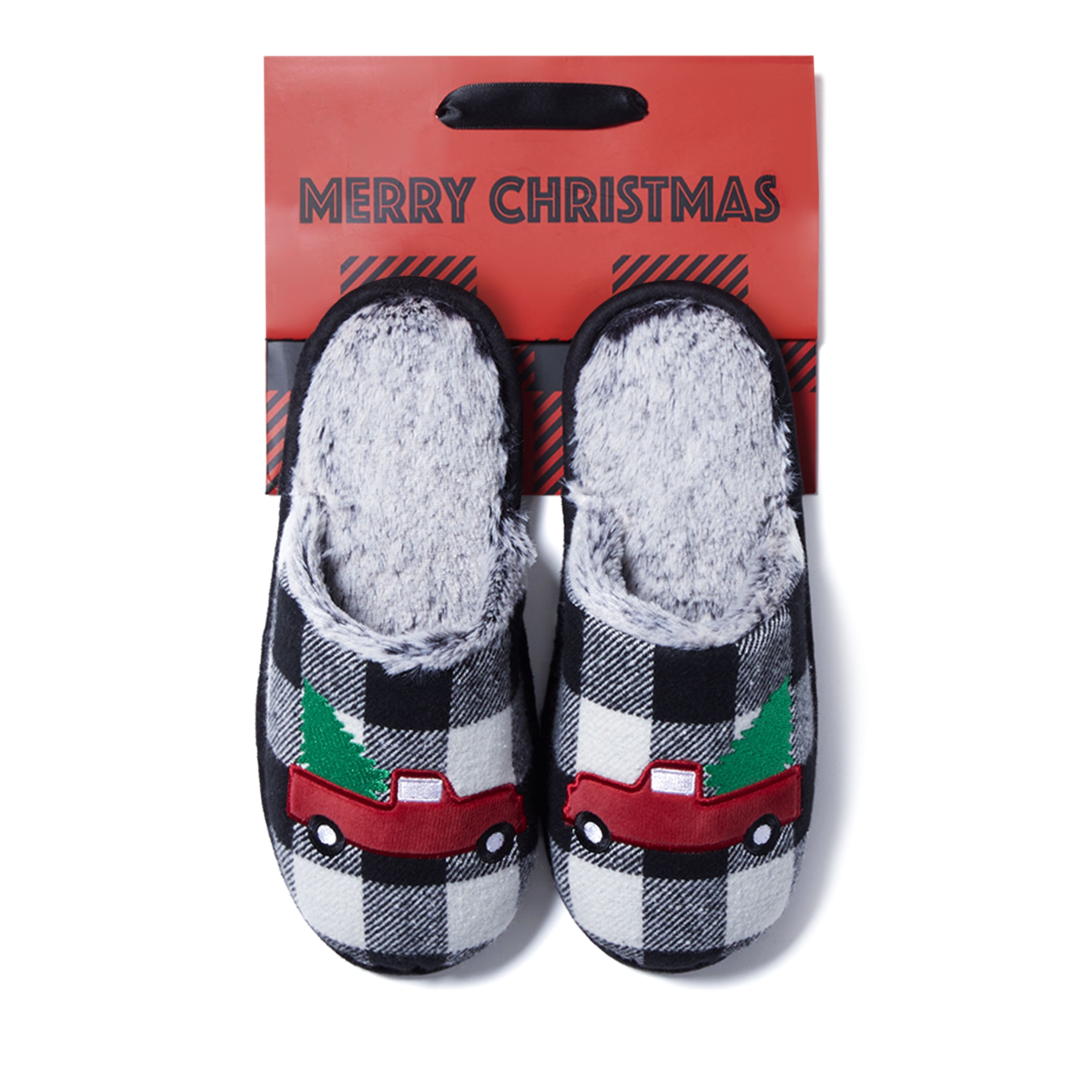 Cozyfoams Women's Holiday Novelty Scuff Slipper with Gift Bag - Walmart.com