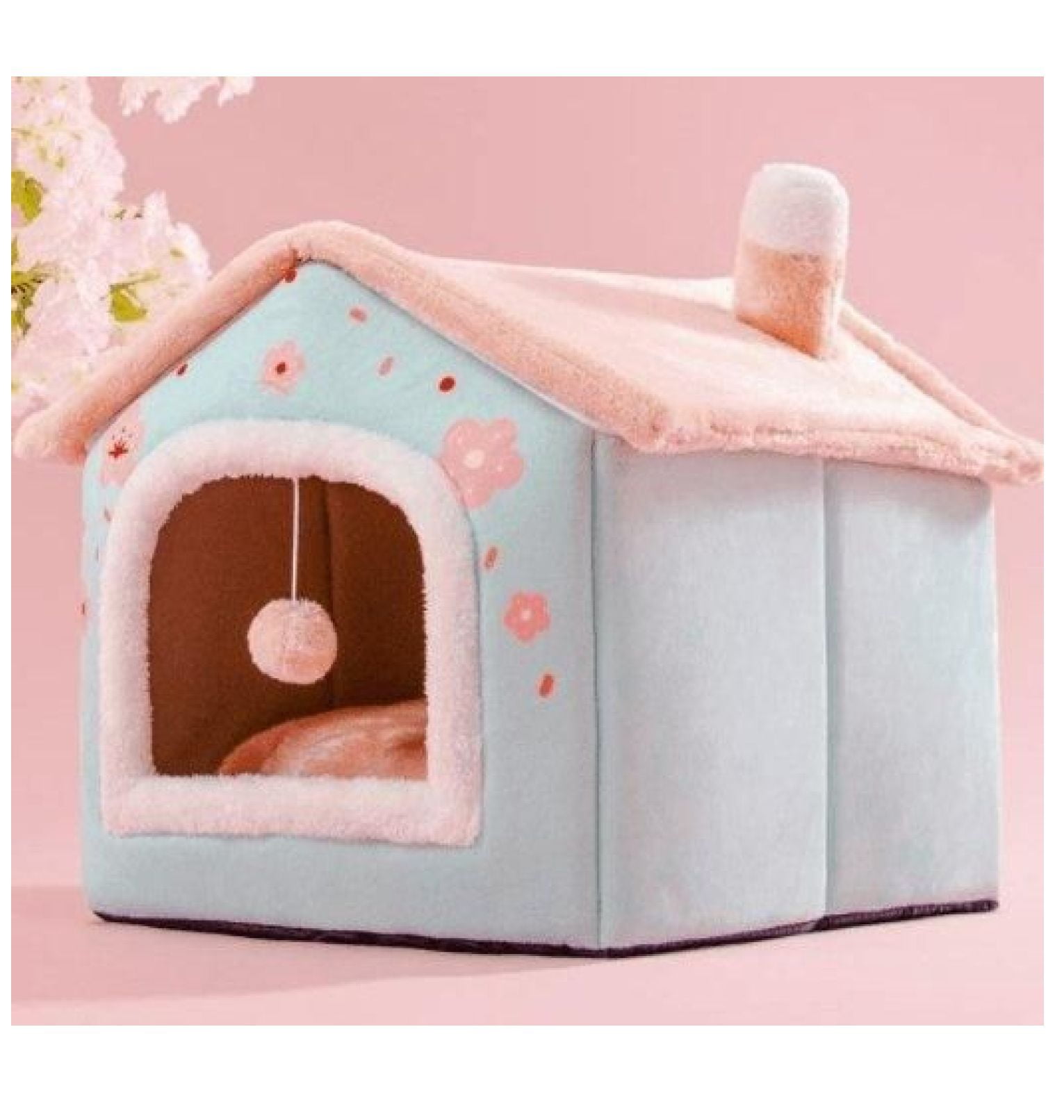 Cozyfold Pet House: Foldable Winter Bed & Enclosed Cave For Dogs And ...
