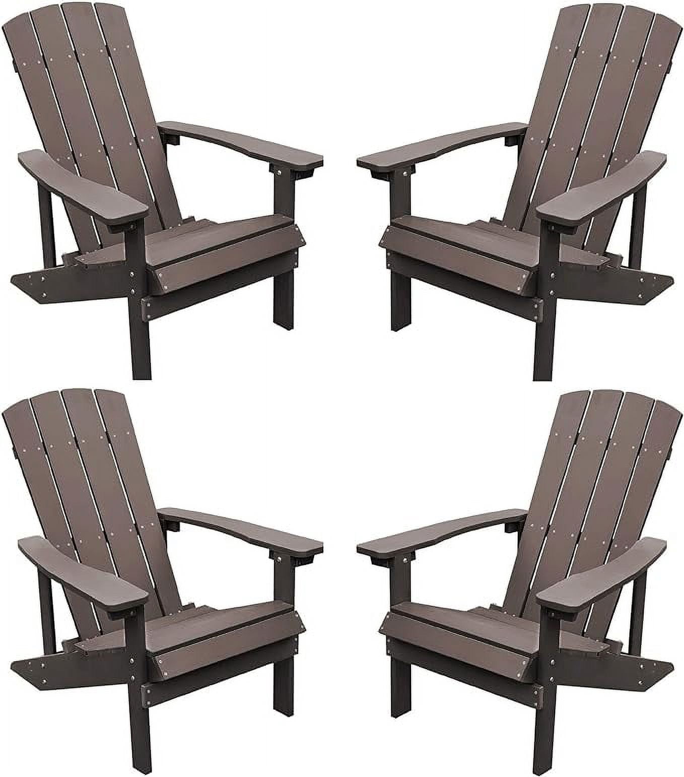 Cozyhom Adirondack Chairs Set of 4, All Weather Resistant Modern Poly ...