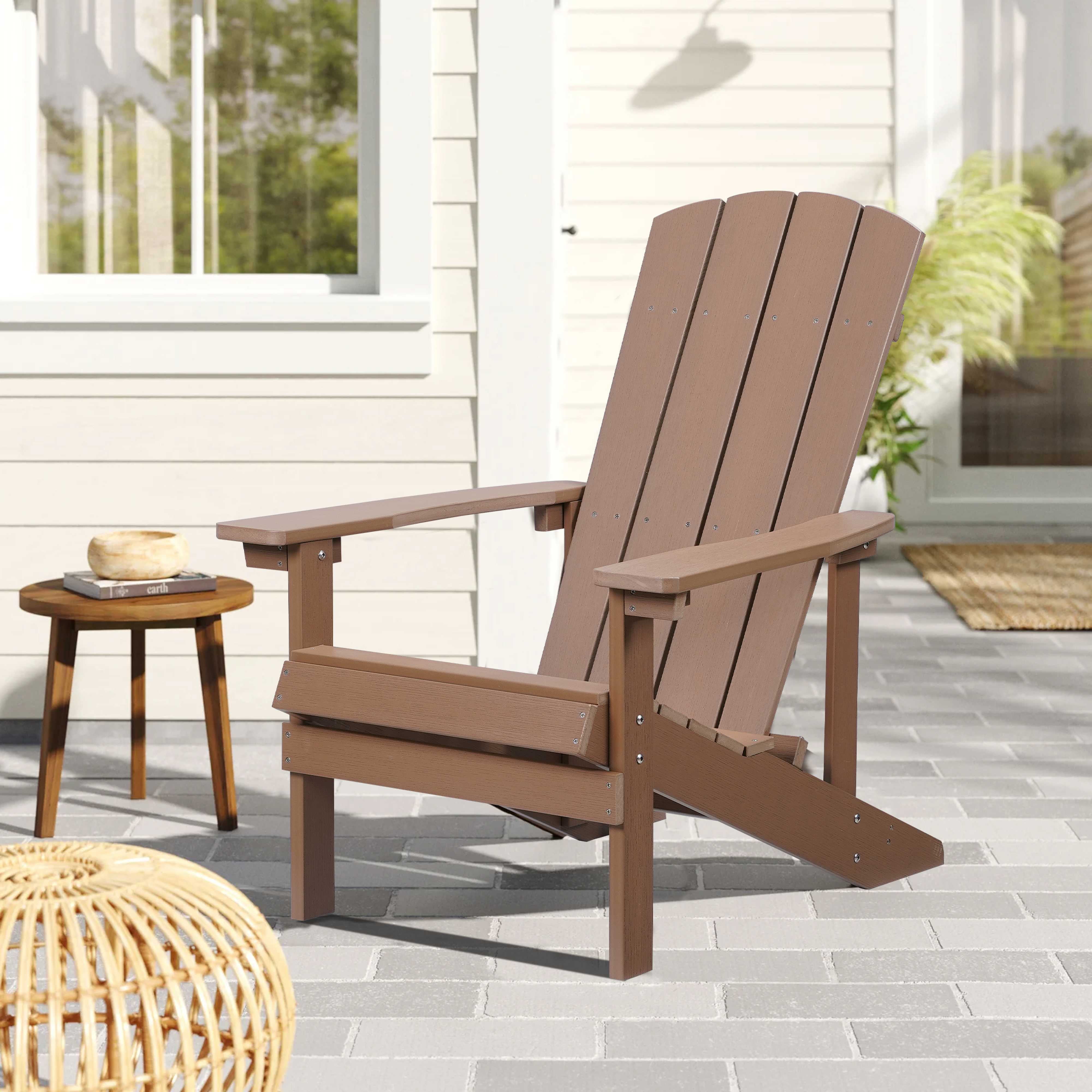 Cozyhom Big Easy Outdoor Wooden Adirondack Chair, Adirondack Patio ...