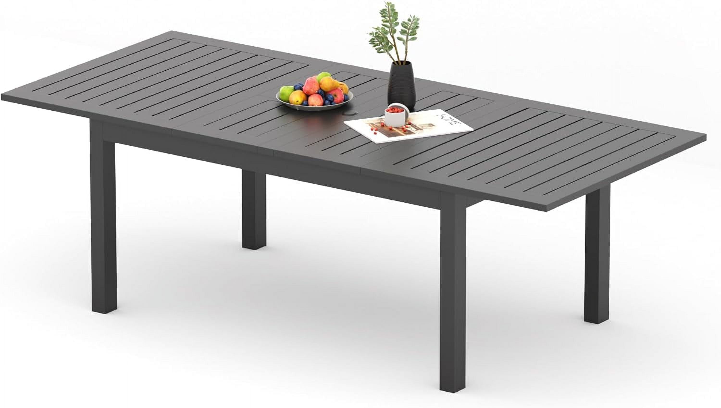 Extendable patio table aluminum store