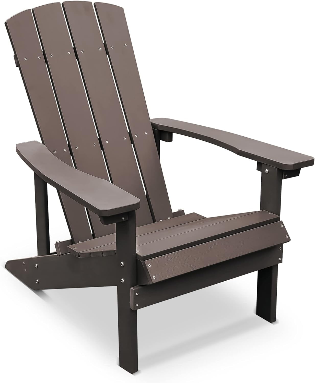 Cozyhom Plastic Adirondack Chair, All Weather Resistant Poly Lumber ...