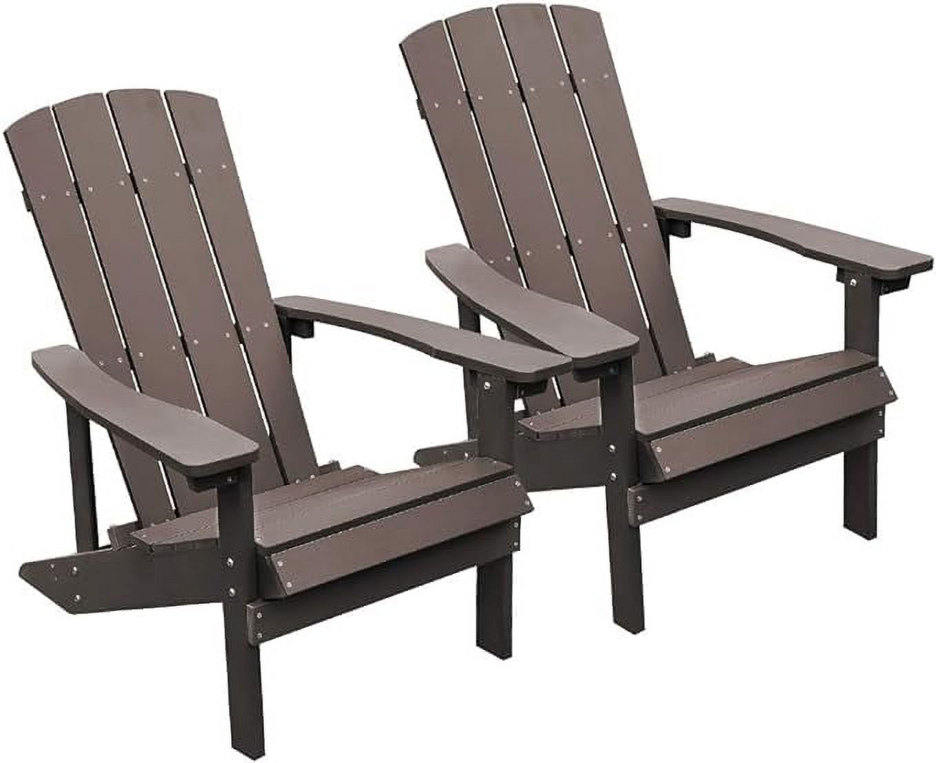 Cozyhom Plastic Adirondack Chairs Set of 2, All Weather Resistant Poly ...