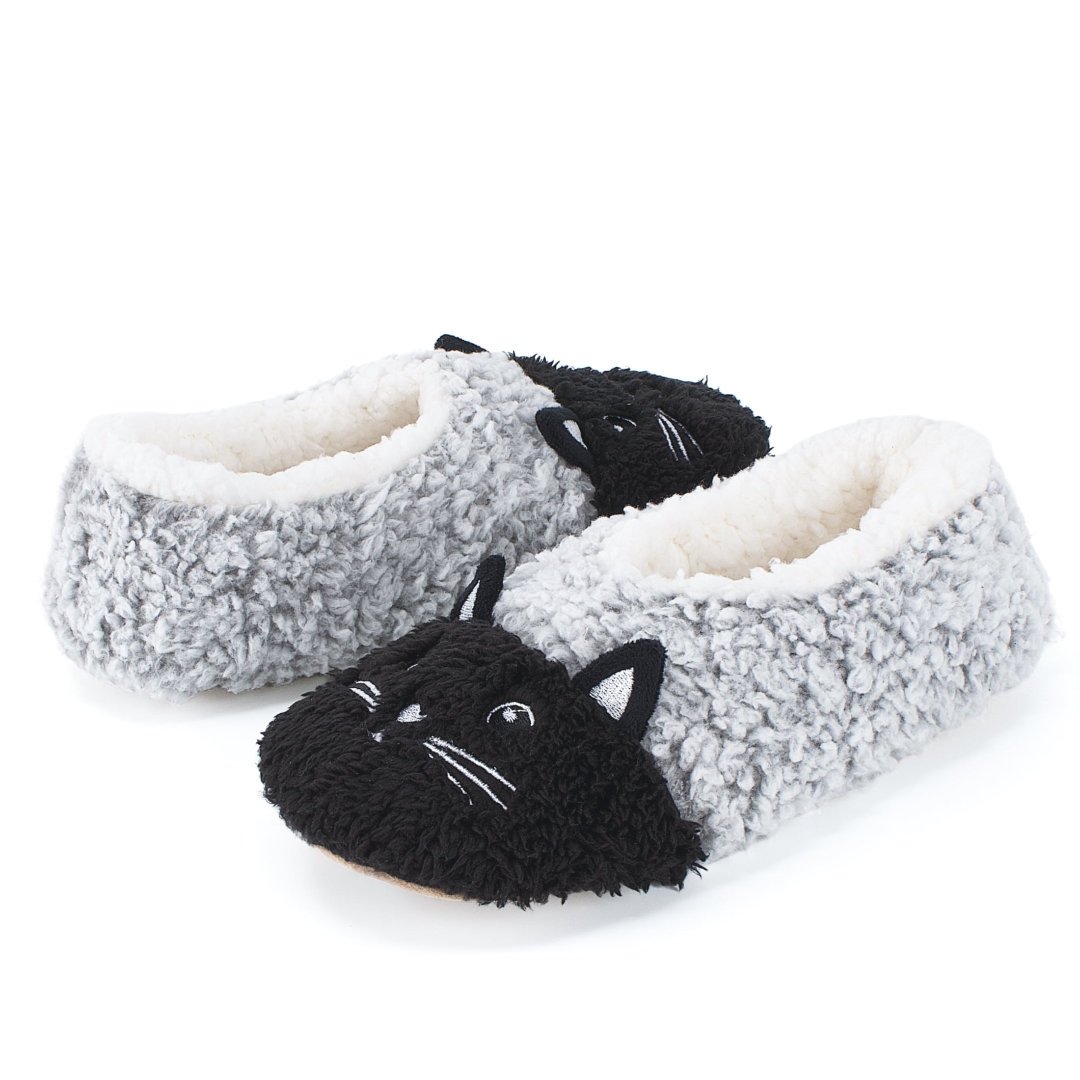 Cozylook Cute Animal Slipper Socks for Toddler Kids Girls Women, Fuzzy Fluffy Sherpa Lined, Non ...