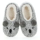Cozylook Cute Animal Slipper Socks for Toddler Kids Girls Women, Fuzzy Fluffy Sherpa Lined, Non ...