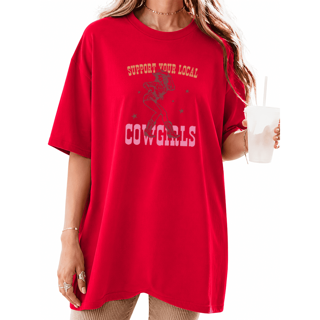 Cozymy Support Your Area Cowgirls Bold Retro Western Portrait Womens