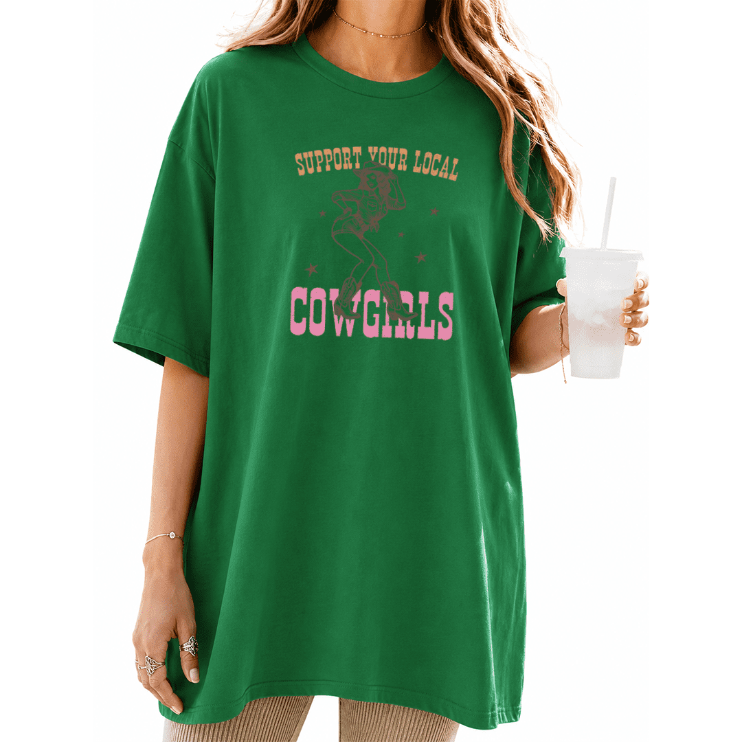 Cozymy Support Your Area Cowgirls Bold Retro Western Portrait Womens