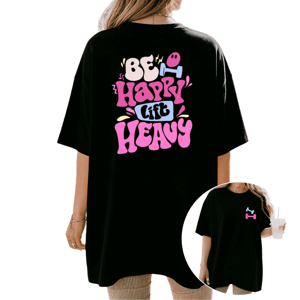 Cozymy Unisex Groovy Lift Heavy Fitness Graphic T-Shirt, Retro Gym ...