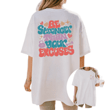 Cozymy Women's Be Stronger Than Your Excuses Groovy Fitness Graphic ...