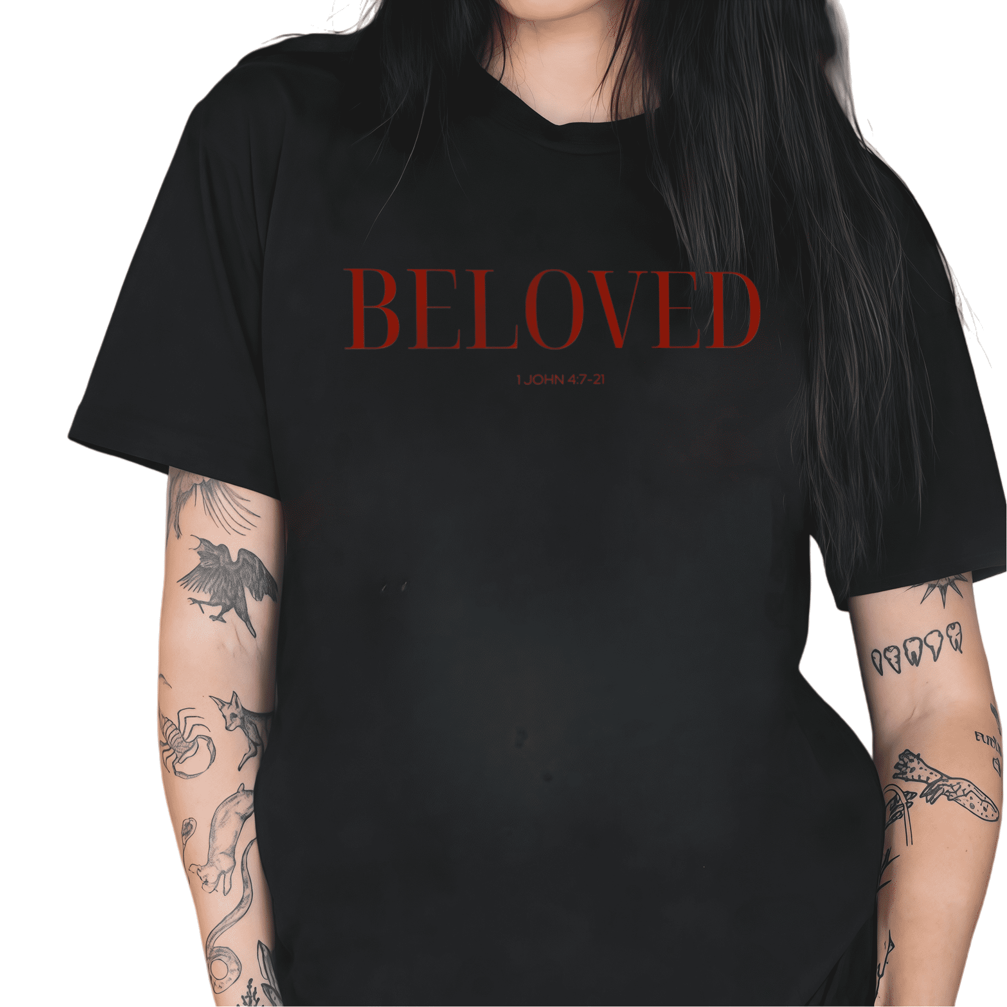 Cozymy Women's "Beloved 1 John 4:7-21" Christian Quote Graphic Short ...