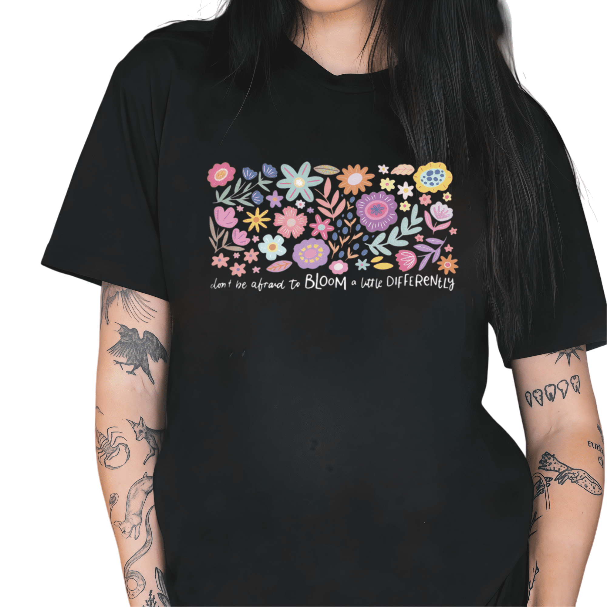 Cozymy Women's "Don't Be Afraid To Bloom A Little Differently" Floral ...