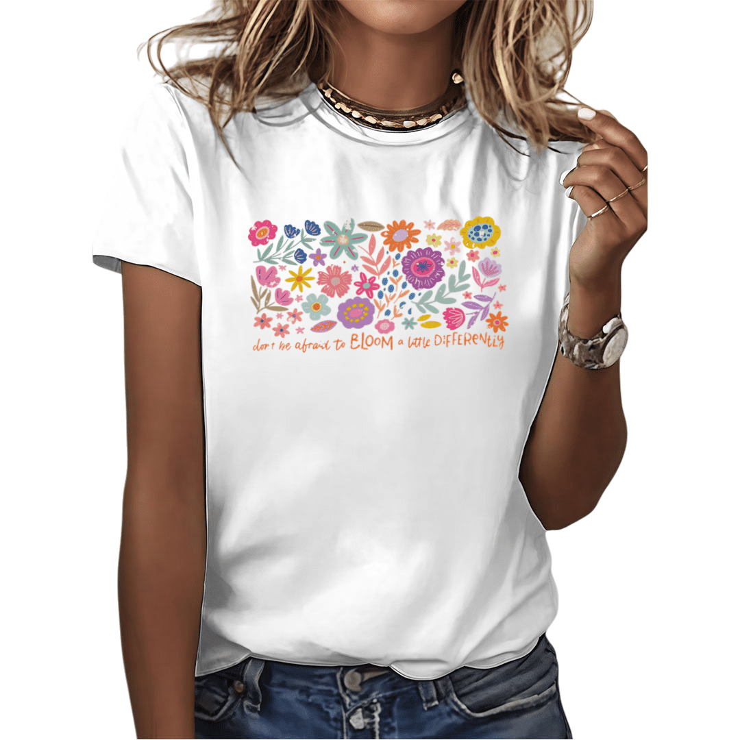 Cozymy Women's "Don't Be Afraid To Bloom A Little Differently" Floral ...