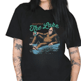 Cozymy Women's "Life Is Better At The Lake" Bigfoot Drinking in Water ...