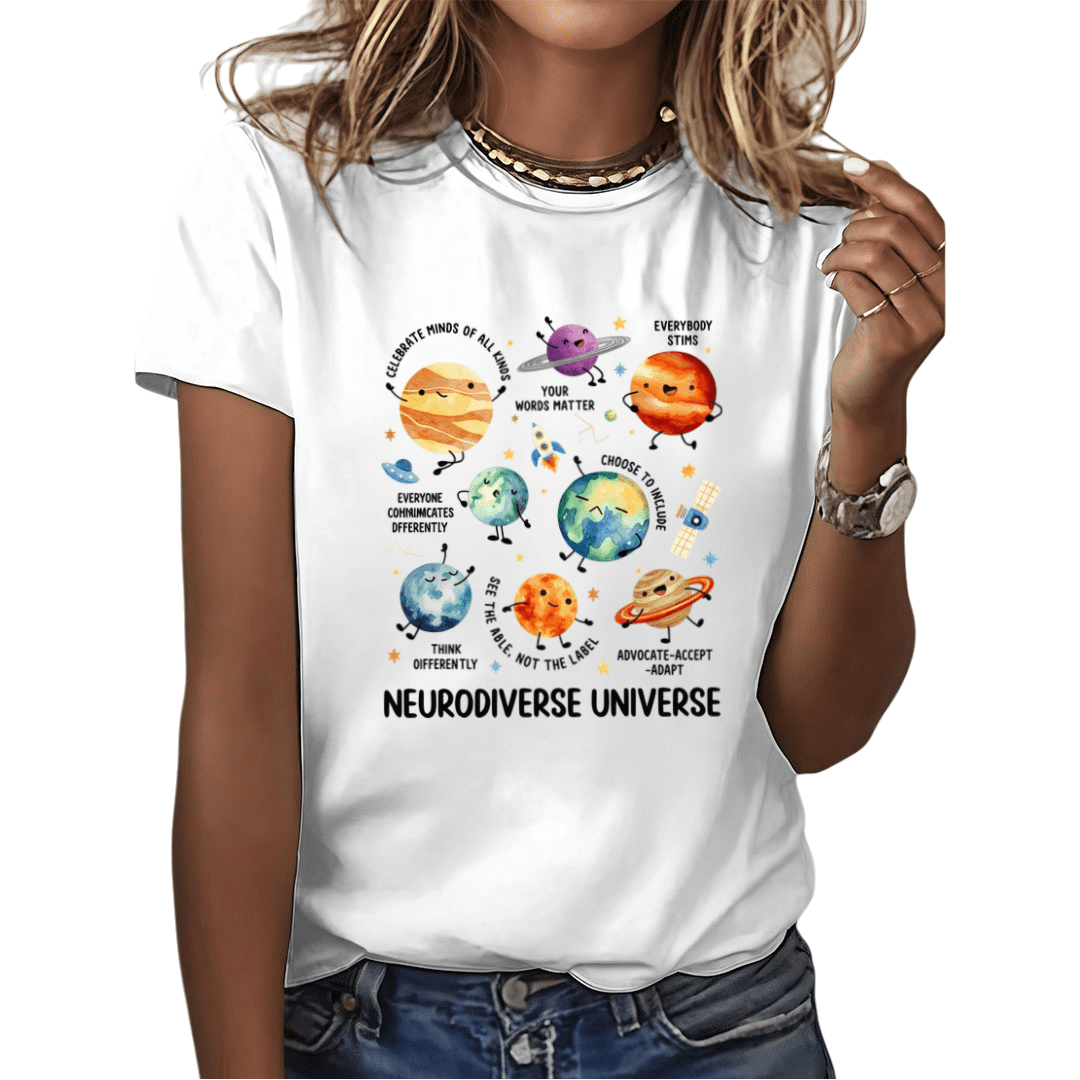 Cozymy Women's Neurodiverse Universe Autism Awareness Planet Graphic ...