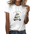 Cozymy Women's "Off to Commit Tom Foolery" Witch Frog on Scooter ...