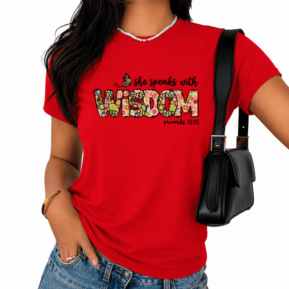 Cozymy Women's White Boho Wisdom Graphic T-Shirt Short Sleeve Round ...