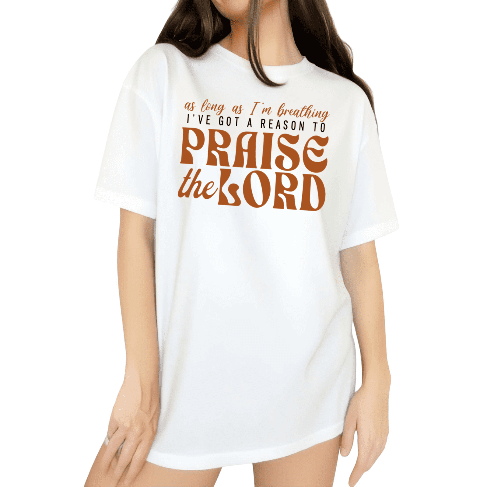 Cozymy Womens Everyday Faith Praise The Lord Graphic Short Sleeve ...