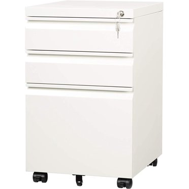 AOBABO Heavy Duty Metal Lockable Mobile Storage Cabinet for Home ...