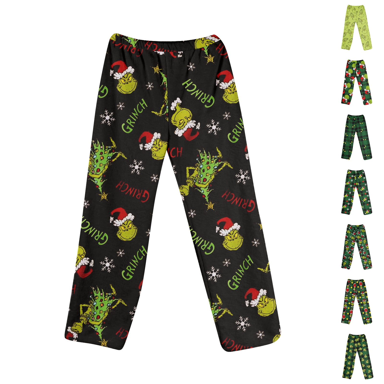 Cozyvia Christmas Pajama Pants for Women, Holiday Flannel Baggy Pajamas ...
