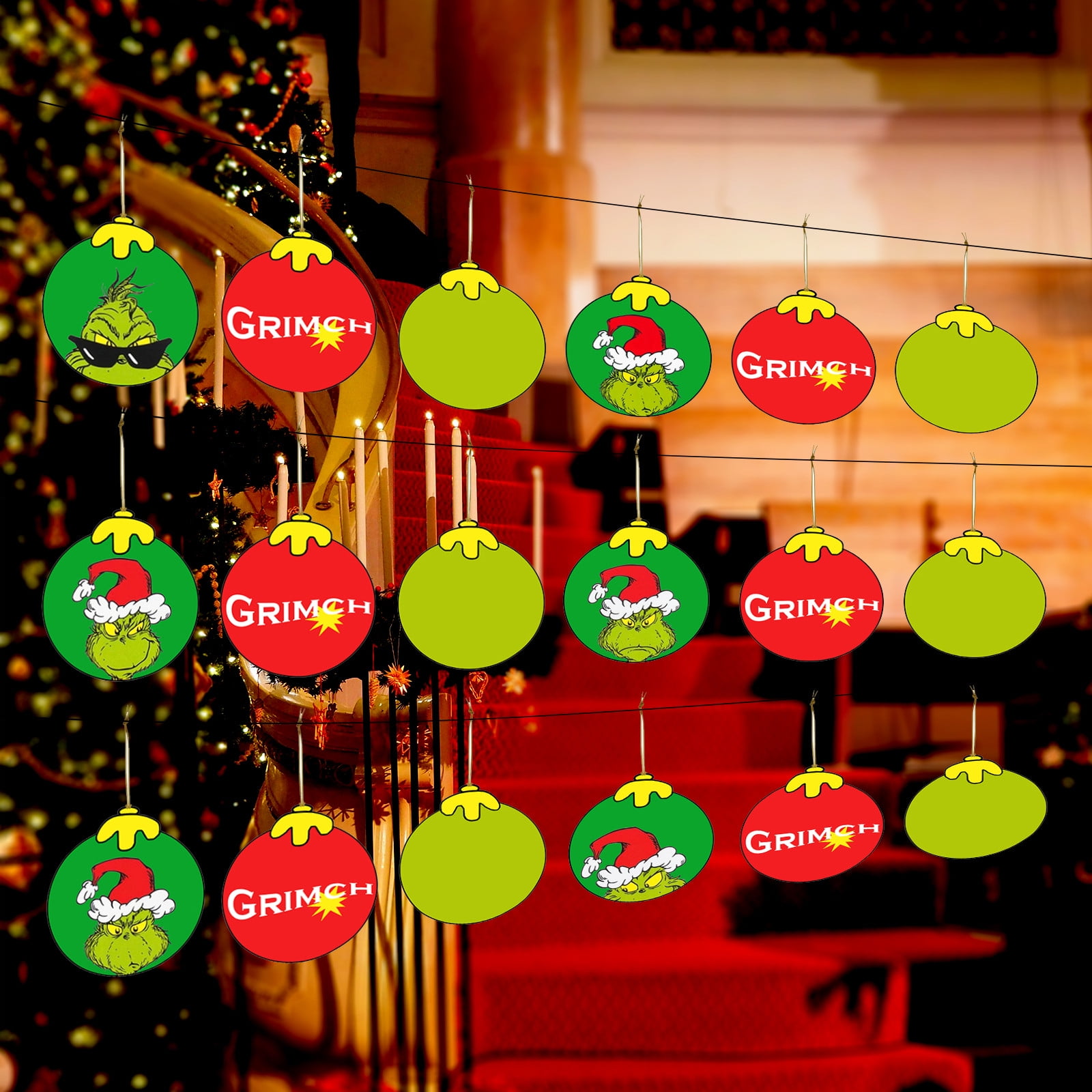 Cozyvia Christmas Tree Decorations Grinchs for Kids Gift, Christmas ...