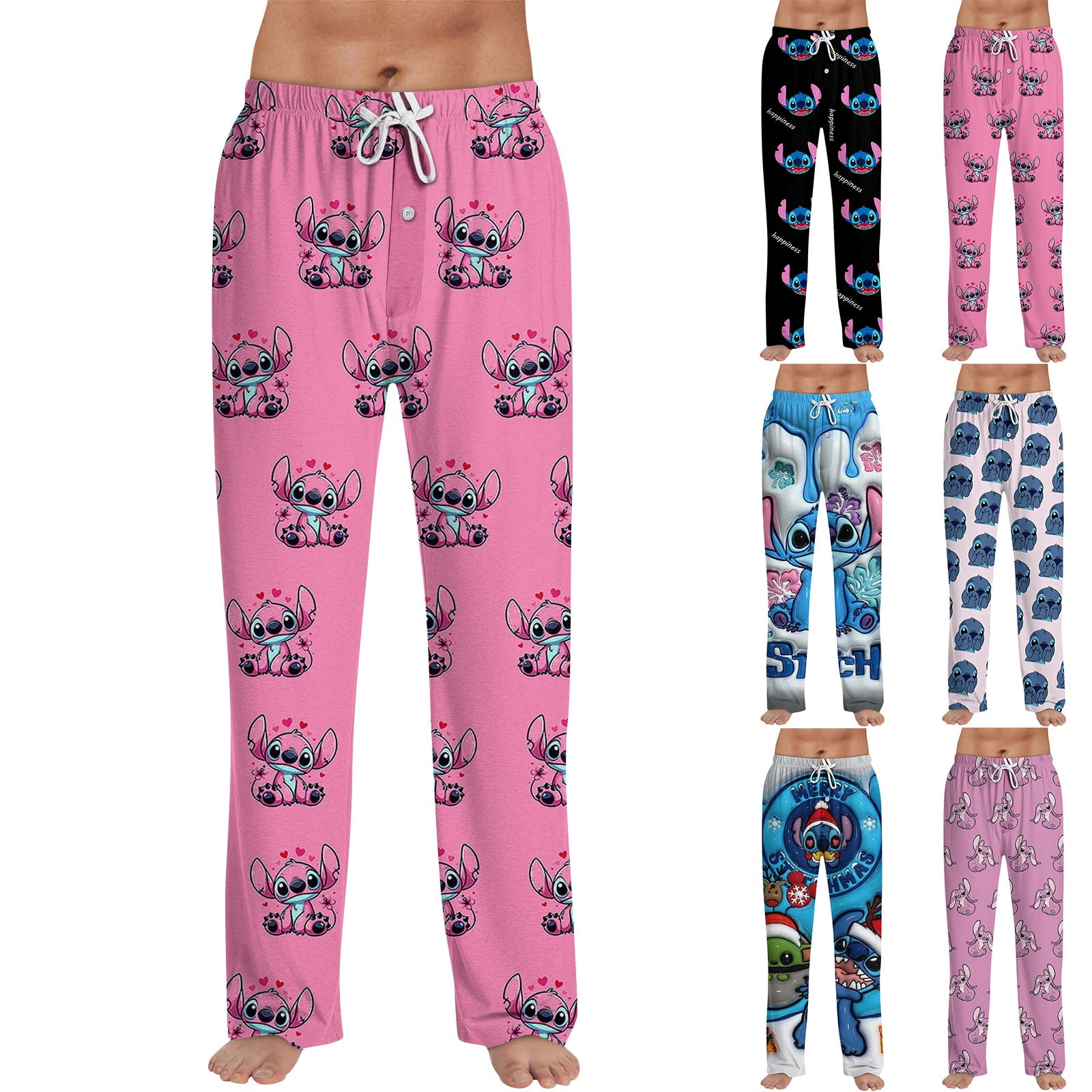 Cozyvia Lilo & Stitch Pajama Pants for Women, Soft Stitch Pajama Pants ...