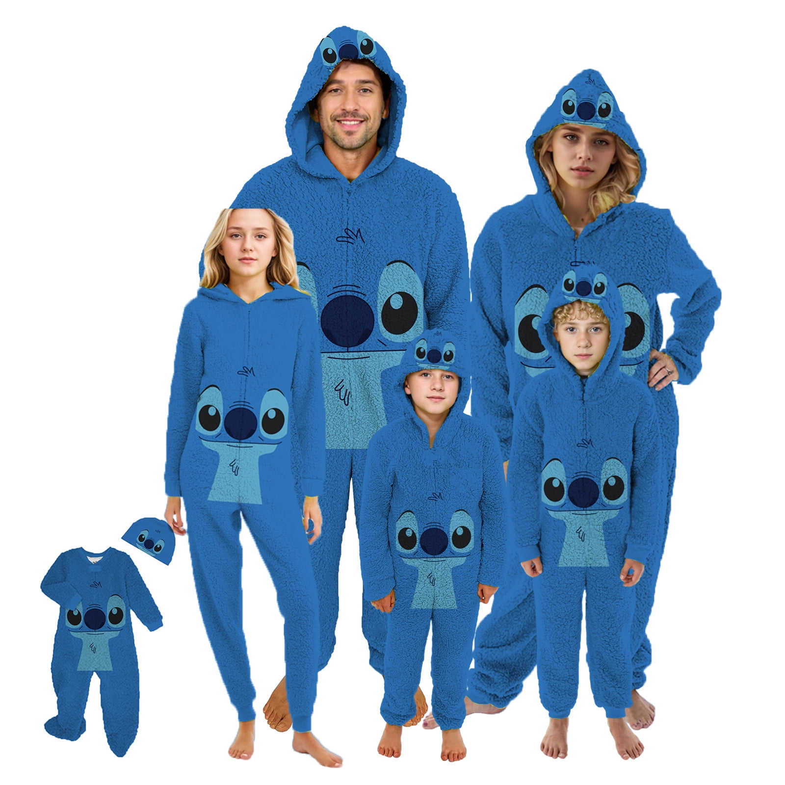 CozyviaStitch Pajamas Matching Sets for Family, Soft Stitch Pjs Sleepwear Loungewear Set, Xmas ...