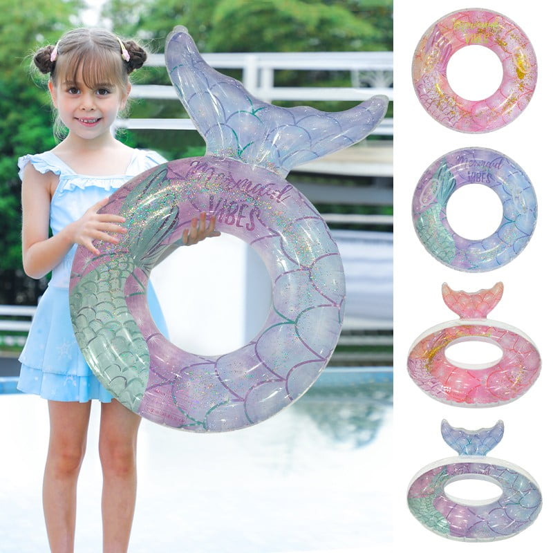 Cozyvia Mermaid Pool Float, Mermaid Tail Shaped Pool Swimming Float ...