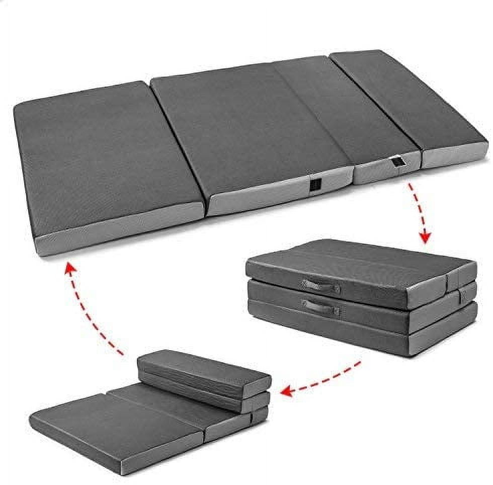 Cozzzi Tri-Fold Foldable Camping Mattress - Lightweight, Portable ...
