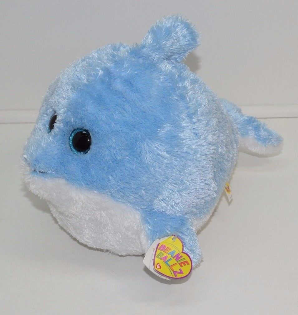 Cp Beanie Ballz Ty Laguna The Blue Dolphin - Plush - Regular by TY ...