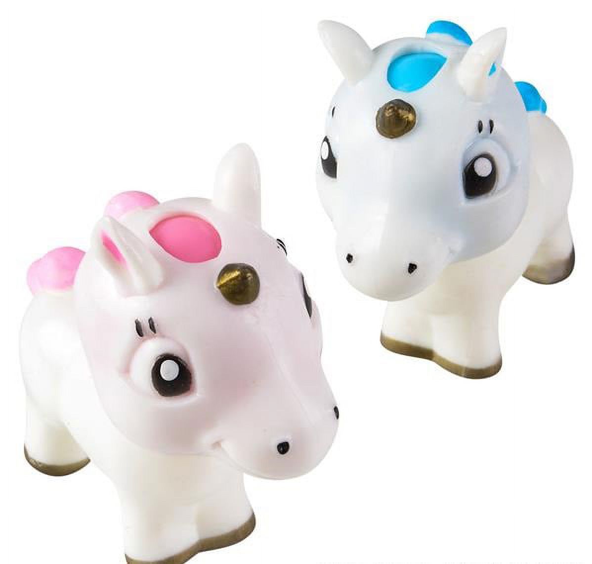 Cp You Get 1 Unicorn Squeeze 3.5" Figure Soft Rubbery Toy Air Bubbles ...