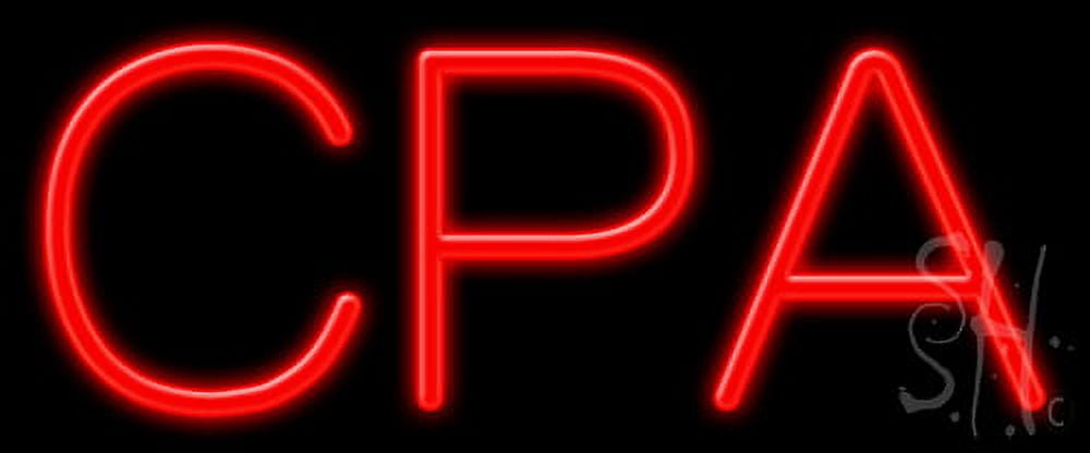 Cpa LED Neon Sign 6 x 15 - inches, Black Square Cut Acrylic Backing ...