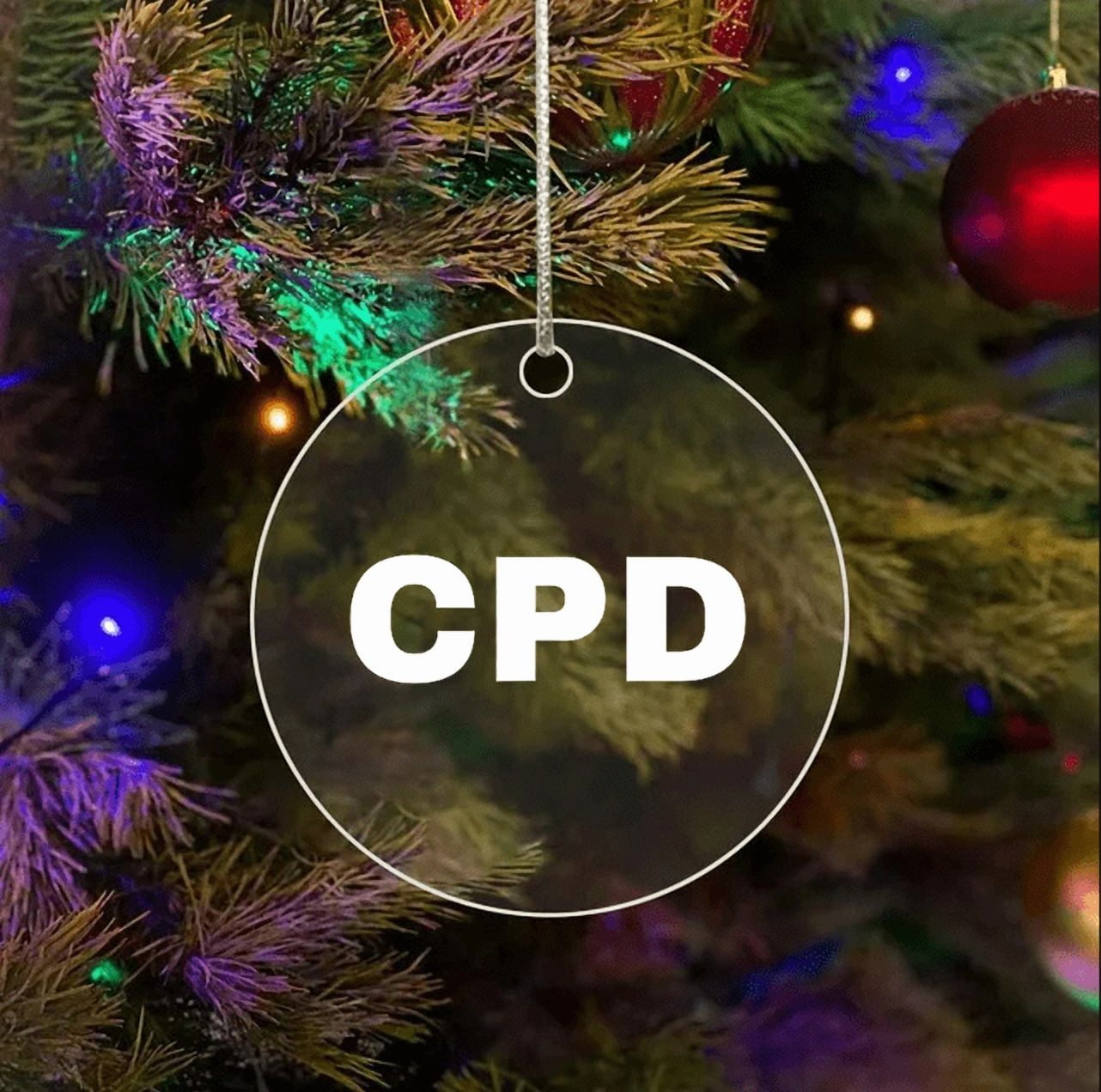 Cpd Chicago Department Uniform On Duty Front Print Ornament, Home ...