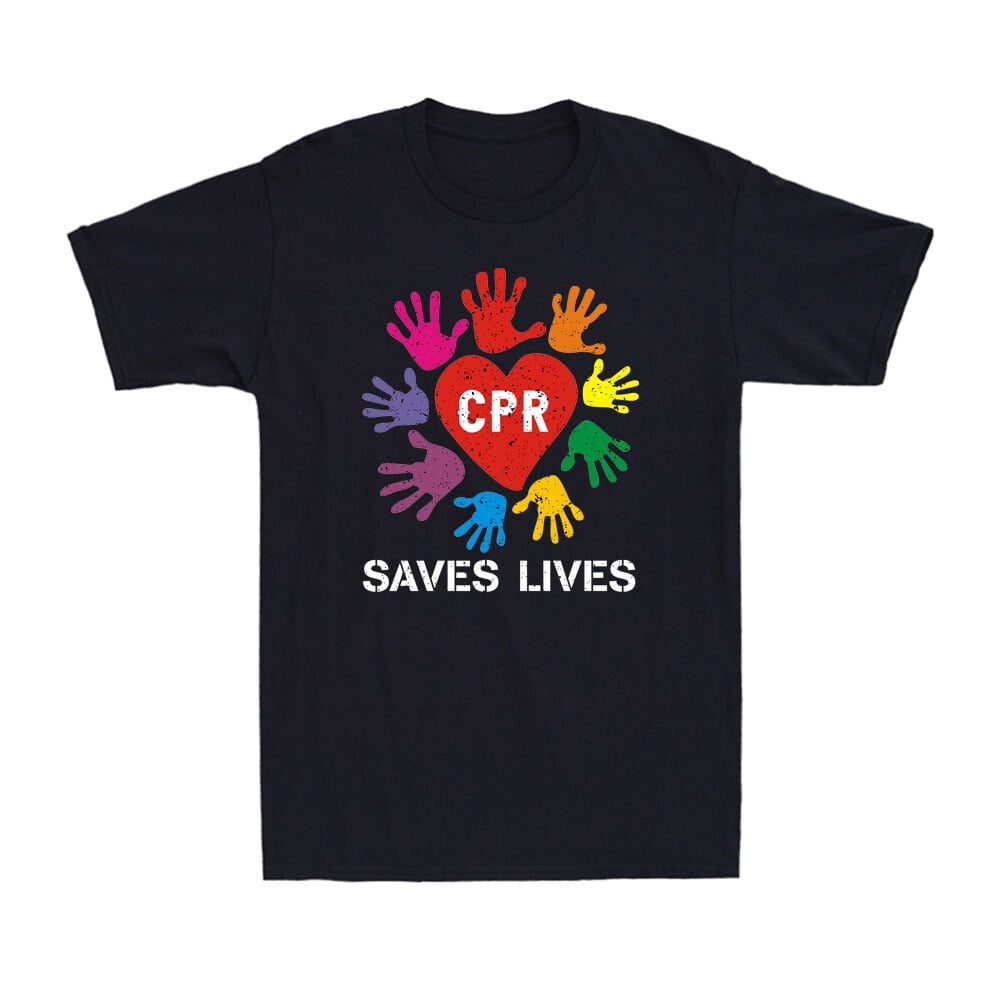 Cpr Saves Lives Registered Nurse And Ambulance Paramedic Inspired Men'S ...