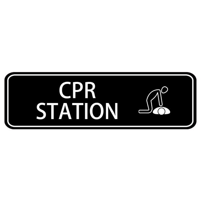 Cpr Station Acrylic Sign For Office Door Wall Home And Business, Easy ...