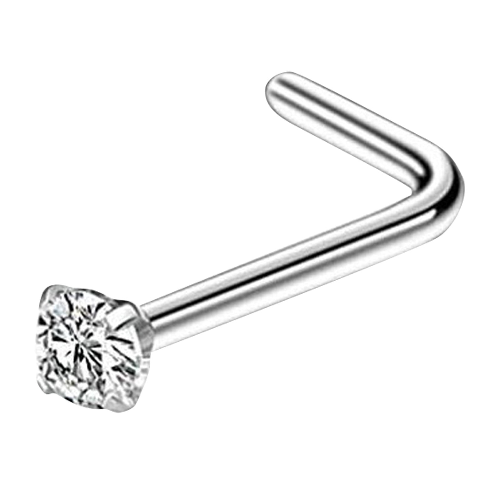 Cptfadh 6X Nose Ring Stainless Steel Nose Rings Hoop Studs Body ...