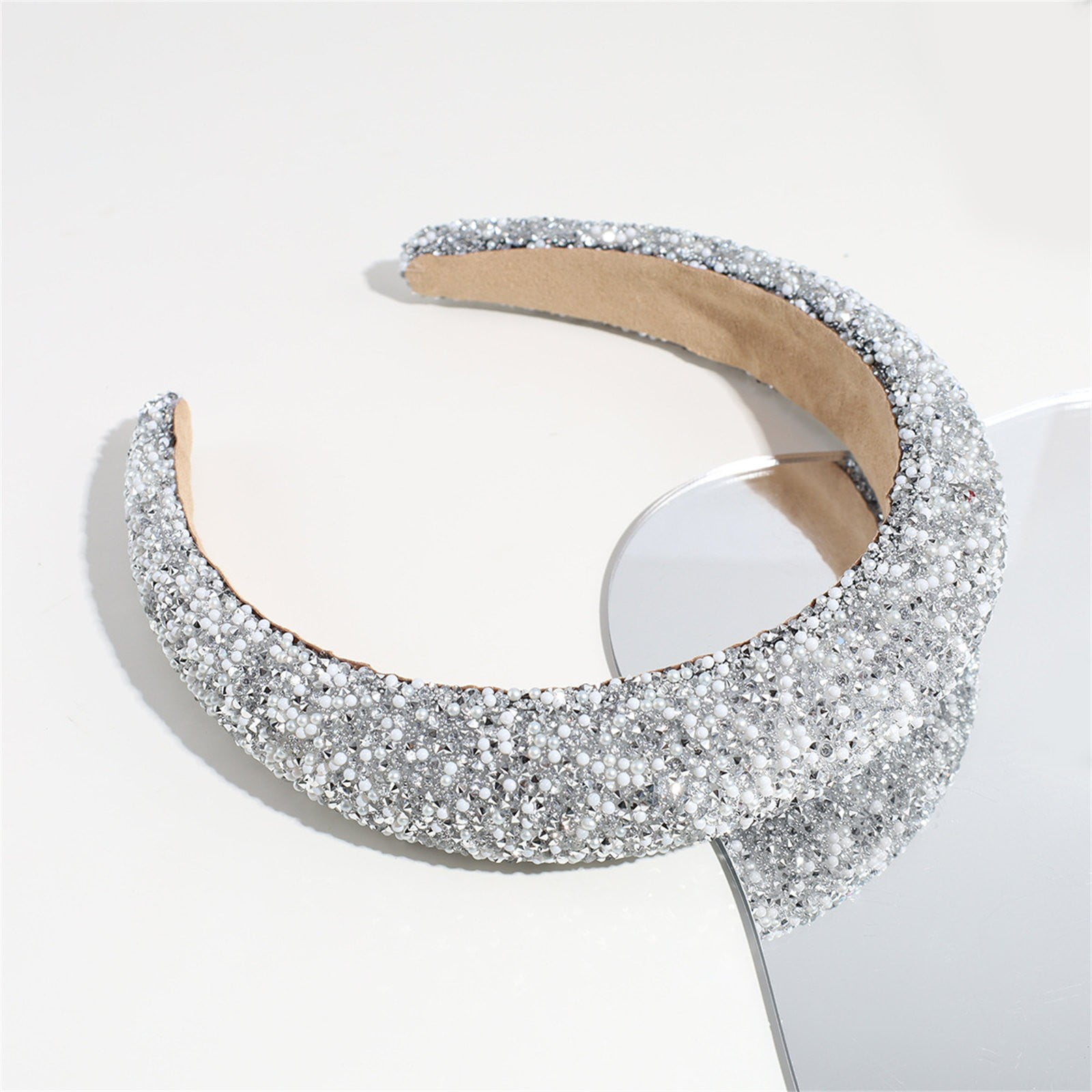 Cptfadh Bobby Pins Rhinestone Headband Bling Crystal Headband Glitter ...